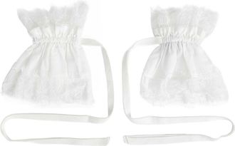 Ann Demeulemeester Birte Cuffs with Lace Ruffles