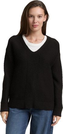 Tom Tailor Damen 1044617 Pullover, 14482-Deep Black, S