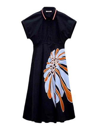 Dorothee Schumacher Robe Au Genou - Bleu
