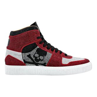 Philipp Plein unisex, Chaussures, Rouge, Taille: 40 EU Notorious Hi-Top Baskets