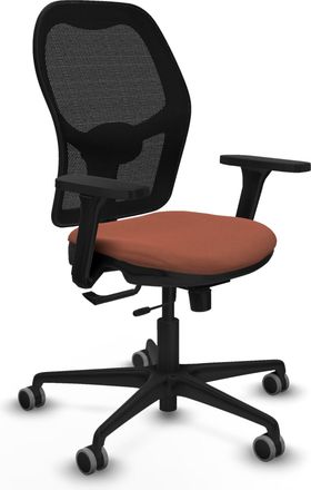 Piqueras y Crespo Schreibtischstuhl, verstellbare Armlehne, h&ouml;henverstellbare Lendenwirbelst&uuml;tze, ausgestattet mit Syncro/Traslack und eingespritztem Schaumstoff, Schwa