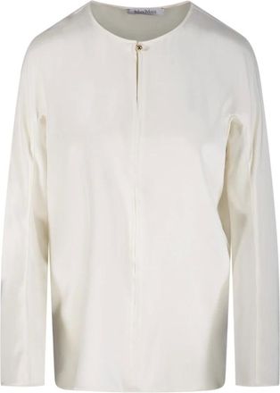 Max Mara Femme, Blouses et Chemises, Blanc, Taille: 36 FR Mitico Shirt