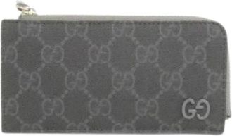 Gucci unisex, Pre-owned, Gris, Taille: ONE Size Portefeuille en tissu Pre-owned