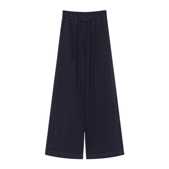 Forte_Forte Bull Wide Pantalons - Femme - Pantalons - Bleu - Taille: 40 FR
