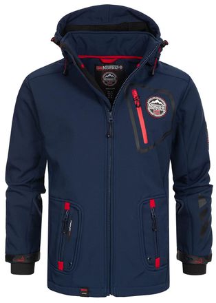 Geographical Norway Tacebook Men - Jacke Softshelljacke Herren Wasserdicht atmungsaktiv Kapuzen - Outdoor Mantel Windjacke Tactical - Wandern Ski Herbst Winter Fr&uuml;hling (