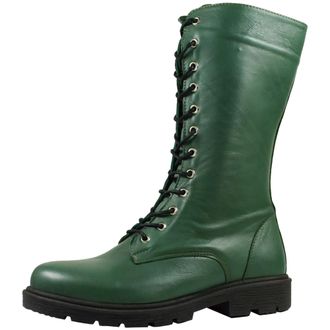 Andrea Conti Damen Stiefelette Schn&uuml;rstiefel moderne Farben l&auml;ssig Trend 0022823, Gr&ouml;&szlig;e:39 EU, Farbe:Gr&uuml;n