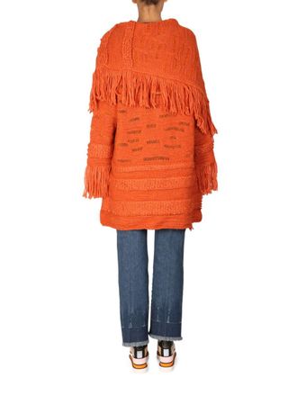 Stella McCartney Knitted Textured Wool Alpaca Coat - Bordeaux