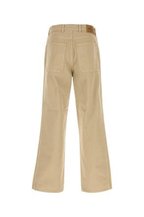 Prada Mens Beige Cotton Pant Desert Exterior: Pantaloni Trousers