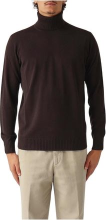 FILIPPO DE LAURENTIIS Homme, Pulls, Brun, Taille: S Tricot Col Roul&eacute;