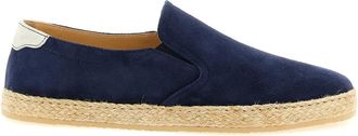 Brunello Cucinelli Homme, Chaussures, Bleu, Taille: 42 EU Slip-ons en daim