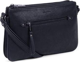 Pellet Femme Synth&eacute;tique Paris Sac port travers pour Femme Collection GRACIEUSE Noir en Synth tique P, Noir, L : 27,5 x h 17,5 P 3,5 cm EU