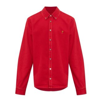 Ami Denimhemd - - Shirts - Herren - Rot - M