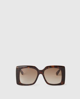 Stella McCartney Oversized Square Gradient Sunglasses