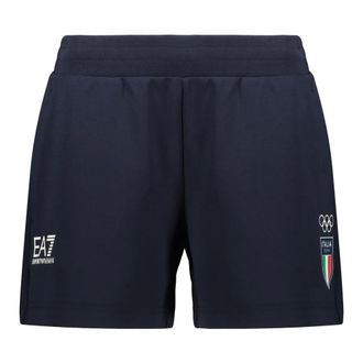 Emporio Armani Shorts avec logo - Femme - Shorts - Bleu - Taille: 36 FR