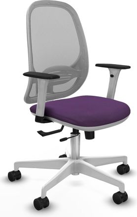 Piqueras y Crespo Programmierstuhl mit 1D-Armen, h&ouml;henverstellbare Lendenwirbelst&uuml;tze, ausgestattet mit Syncro/Traslack und Schneideschaum, mit Rollen von 65 mm, Nylon,