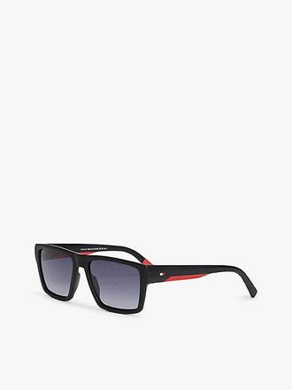 Tommy Hilfiger Lunettes de soleil carr&eacute;es &agrave; drapeau