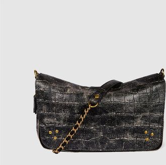 Jerome Dreyfuss Sac Bobi S Imprim&eacute; Croco Grunge