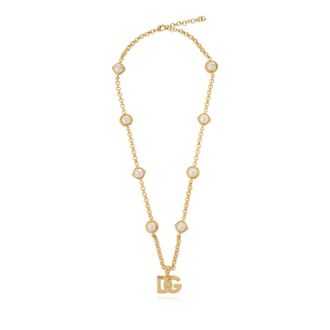 Dolce & Gabbana Halskette mit Perlen - - Accessories - Damen - Gelb - ONE SIZE