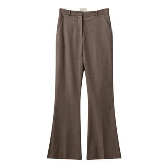 The Garment Schmal geschnittene Hosen mit ausgestelltem Bein - - Trousers - Damen - Braun - S