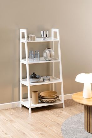 M&oslash;rteens home24 Regal II Material: Holz teilmassiv Wei&szlig;/Wei&szlig; 63 x 130 x 40cm
