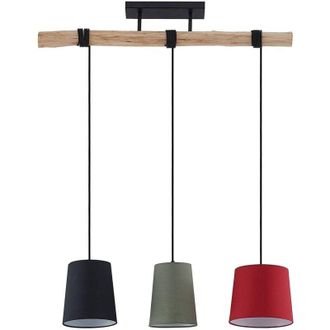 Lindby Pendelleuchte Amilia aus Holz für Wohnzimmer & Esszimmer von Lindby