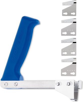 GIESSER Rippenzieher - Rippenlöser 16 mm Edelstahlklinge & 4 Ersatzklingen (14/18/20/22 mm) - zum Auslösen & Abziehen des Fleisches vom Knochen