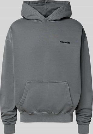 Pegador Oversized Hoodie mit Logo-Stitching und Känguru-Tasche