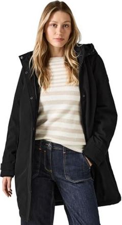 Cecil B101037 Parka avec Capuche Amovible, Noir, M Femmes