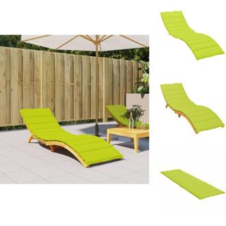 vidaXL Sonnenliegen-Auflage Hellgr&uuml;n 200x70x3 cm Oxford-Gewebe - Gartenliege Auflage - Oxford Stoff - Sonnenschutz - Liegepad - Wasserabweisend