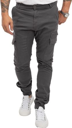 Rock Creek Herren Hose Cargohose Tapered Fit Chino Hose Cargo Hose Jogging Casual Pants M&auml;nnerhose Freizeithose Hosen Herrenhose RC-2189 Grau W30 L32