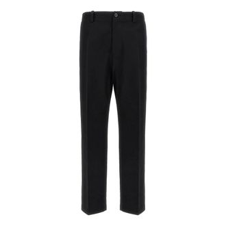 Moncler Homme, Pantalons, Noir, Taille: M X Frgmt Pantalon en Gabardine de Coton