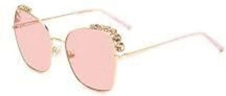 Carolina Herrera Femme, Accessoires, Multicolore, Taille: ONE Size Lunettes de soleil en m&eacute;tal multicolore