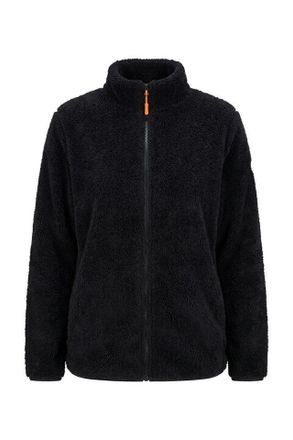 Ulla Popken Sweatjacke Fleecejacke Teddyfleece Stehkragen Langarm