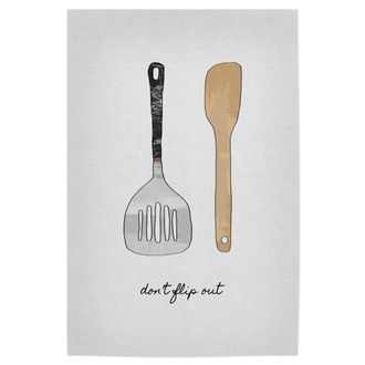 artboxONE Poster 45x30 cm Statements & Quotes Typografie Dont Flip Out - Bild Dont Flip Out Anniversary Art