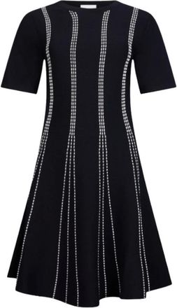 Liu Jo Femme, Robes, Bleu, Taille: 40 FR Short Knit Dress