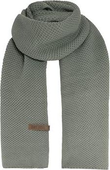 Knit Factory &Eacute;charpe Tricot&eacute;e Jazz - Foulard tricot&eacute; - Ch&acirc;le femme et homme - &Eacute;charpe pour lautomne et hiver - Chauffe-cou - Urban Green - 30% laine et 70% acryliq