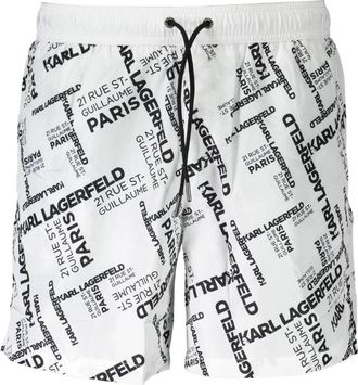 Karl Lagerfeld Badermode Unterteil Herren Weiss - - Swimwear - Herren - Wei&szlig; - S