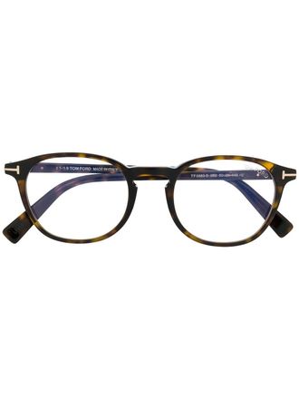 Tom Ford Eyewear lunettes de vue à monture ronde - Marron