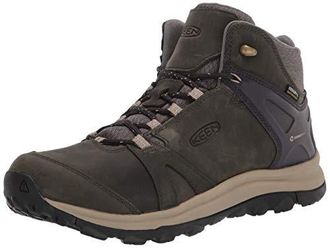Keen Femme Terradora 2 Mid Waterproof Botte de randonnée, Magnet/Plaza Taupe Cuir, 40.5 EU