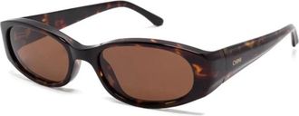 Chimi Eyewear Femme, Accessoires, Brun, Taille: ONE Size 100 Lunettes de soleil ovales
