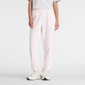 New Balance Damen Sport Essentials French Terry Jogger in Rosa, Baumwolle, Gr&ouml;&szlig;e XL