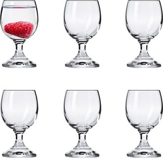 Barski Schnapsglas - Schnapsglas - Stielgläser - Set mit 6 Gläsern - Kristallglas - 40 ml - Verwenden Sie es für - Likör - Whisky - Wodka - Likör - sehr lang