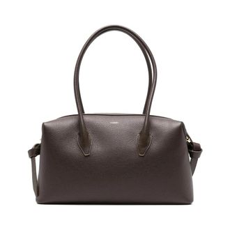 Yuzefi Braune Lederhandtasche mit Knotendetail - - Bags - Damen - Braun - ONE SIZE