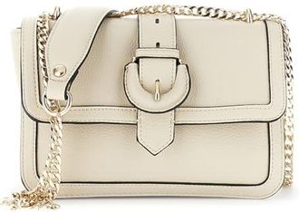 Caf&egrave;noir Sac Bandouli&egrave;re Rigide &Agrave; Rabat, Pour Femme, Couleur Beige, Taille Taille Unique