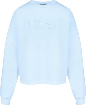 H&eacute;st H&eacute;st, Femme, Sweatshirts et sweats &agrave; capuche, Bleu, Taille: 44 FR SweaT-shirt