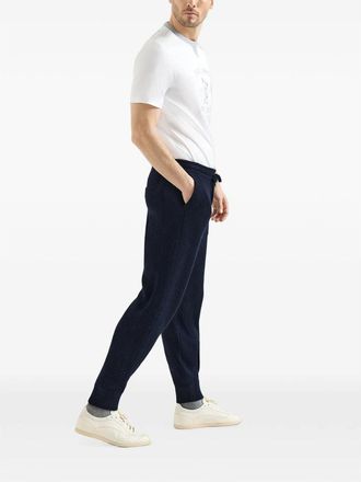 Brunello Cucinelli Cashmere Knit Joggers - Blue