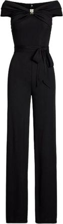 Ralph Lauren Combinaison Dashna en jersey ceintur&eacute;e - Femme - Combinaisons et Ensembles - Noir - Taille: 40 FR