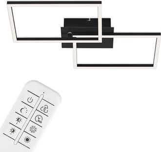 Briloner LED Deckenlampe mit Fernbedienung, dimmbar, einstellbar von warmweiß bis neutralweiß, Lampe, LED Deckenleuchte, Wohnzimmerlampe, Schlafzimmerlampe, Kü