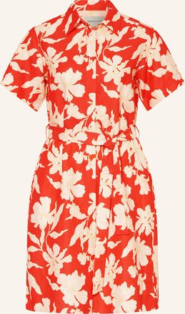 GANT Hemdblusenkleid Aus Leinen rot
