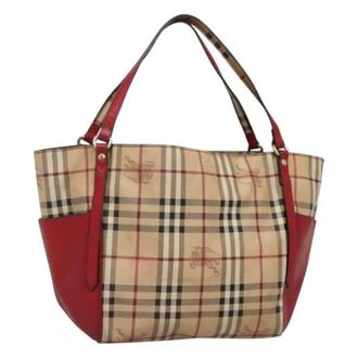 Burberry Pre-owned Cuir sacs-main - Femme - Pre-owned - Beige - Taille: ONE Size